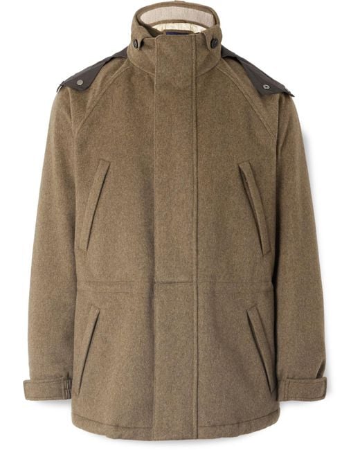 Loro Piana Icer Padded Storm System Cashmere Hooded Field Jacket in ...