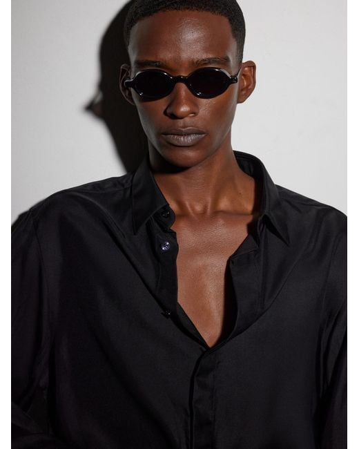 Jacques Marie Mage Haider Ackermann Melchior Round Frame Sunglasses in ...