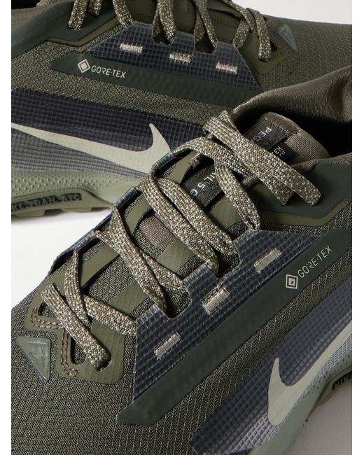 Nike Reactx Pegasus 5 Rubber-Trimmed Gore-Tex Mesh Trail Running ...