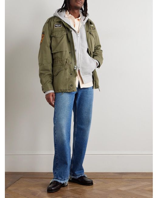 Polo Ralph Lauren The Iconic Appliquéd Cotton Field Jacket in Green for Men | Lyst UK