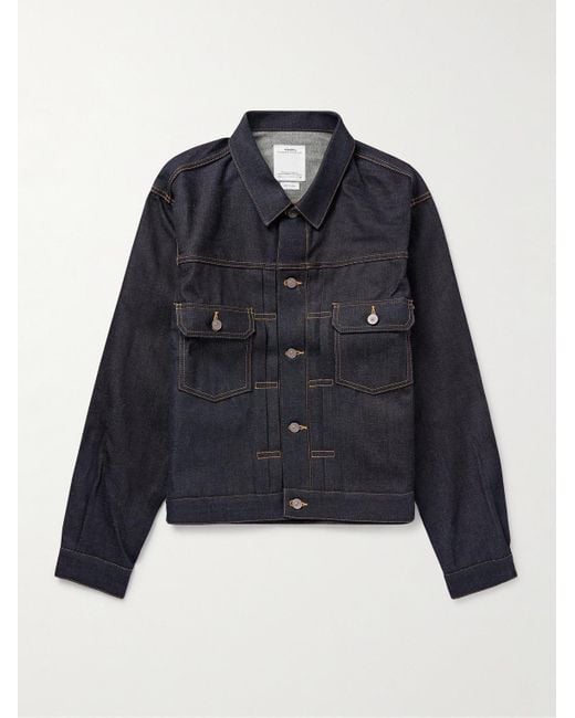 Visvim Social Sculpture 101 Raw Denim Jacket in Blue for Men | Lyst UK