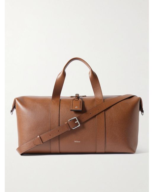Mulberry Heritage Medium Clipper Full-grain Leather Weekend Bag in ...