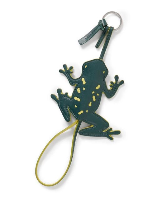 Mulberry Frog Leather Key Fob in White for Men | Lyst