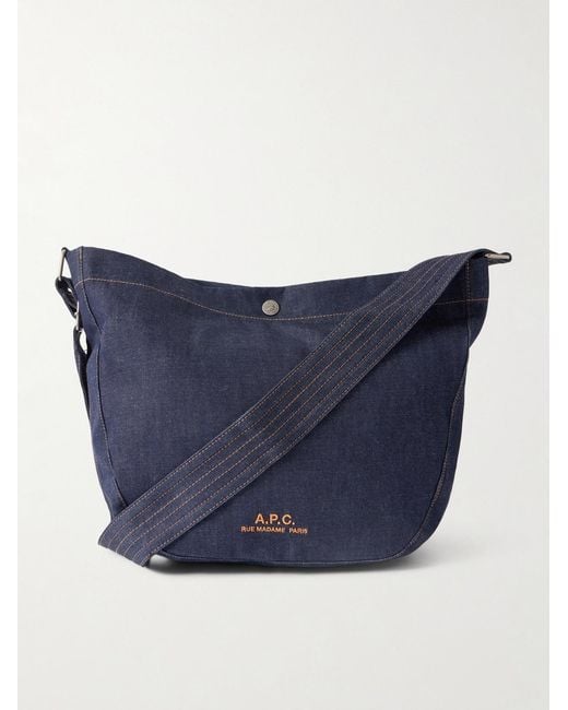A.P.C. Journal Organic Denim Tote Bag in Blue for Men | Lyst UK