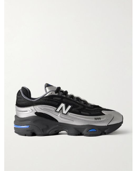 New Balance M1000 Logo-appliquéd Mesh Sneakers in Black for Men | Lyst UK
