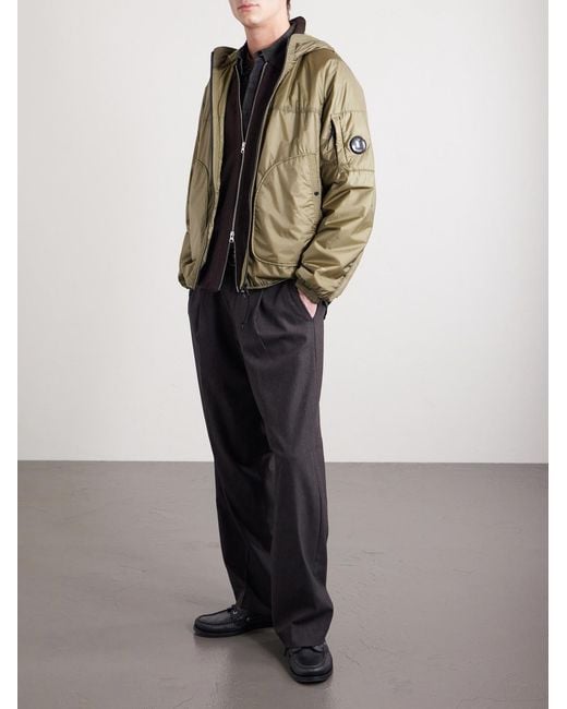 C.P. Company Padded Nada Ripstop Hooded Jacket in Green for Men | Lyst UK