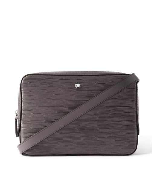 Montblanc Meisterstück 4810 Mini Textured-Leather Messenger Bag in Gray ...