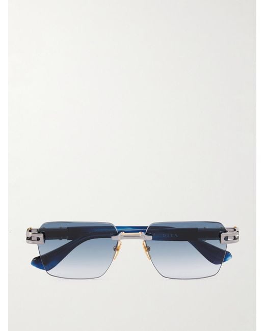 Dita Eyewear Meta-Evo One Square-Frame-Tone And Acetate Sunglasses in ...