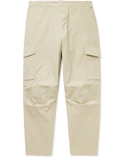 Edwin Sentinel Tapered Garment dyed Cotton ripstop Cargo Trousers In Natural For Men Lyst edwin-sentinel-tapered-garment-dyed-cotton-ripstop-cargo-trousers-in-natural-for-men-lyst