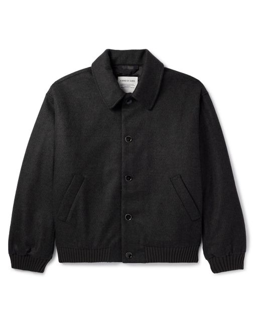 A Kind Of Guise Bombon Wool And Cashmere-blend Blouson Jacket in Black ...