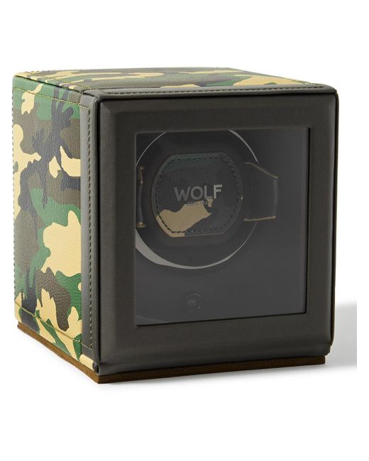 Wolf Elements Cub Camouflage-Print Full-Grain Vegan Leather Single ...