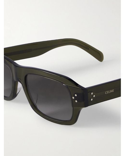 Celine D-Frame Acetate Sunglasses in Black for Men | Lyst UK