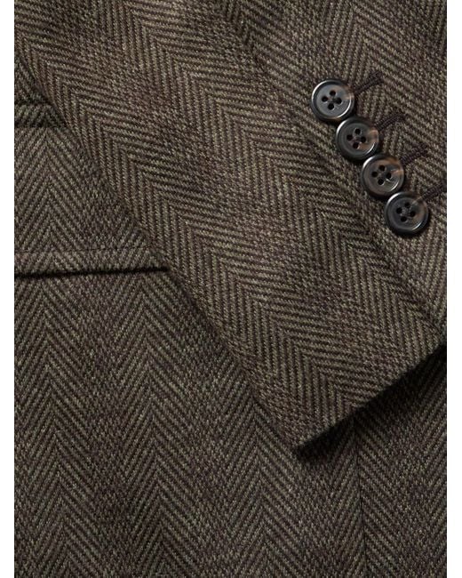 Polo Ralph Lauren Herringbone Tweed Blazer in Green for Men | Lyst UK