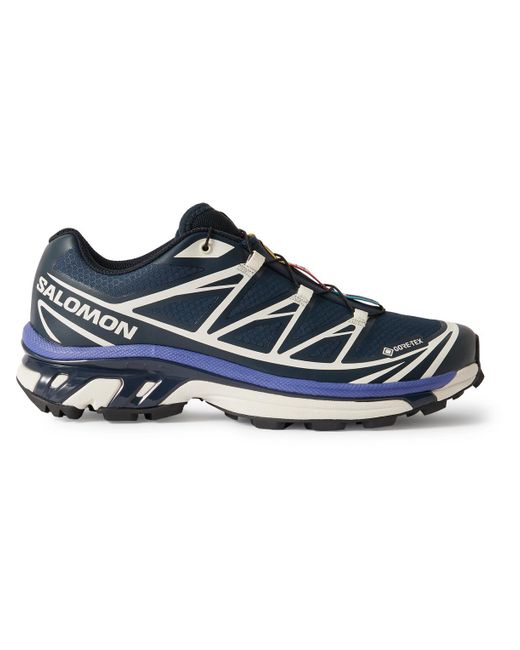 Salomon Xt-6 Gtx Rubber-Trimmed Gore-Tex Mesh Sneakers in Blue for Men ...