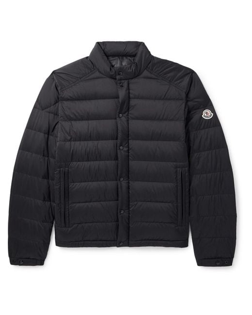 Moncler Slim-fit Logo-appliquéd Padded Shell Down Jacket in Blue for ...
