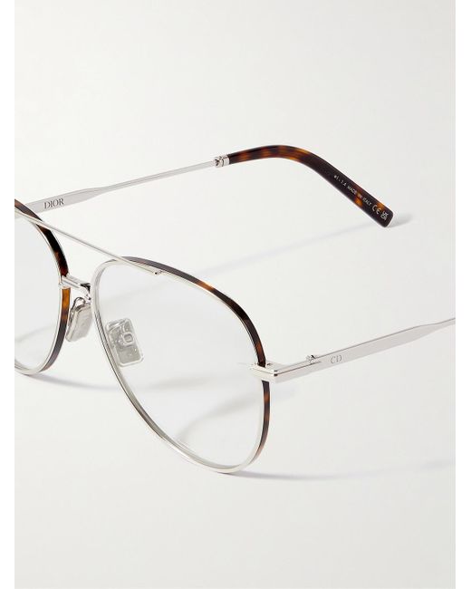Dior Diorblacksuit A2U Aviator-Style Tortoiseshell Acetate-Trimmed-Tone ...
