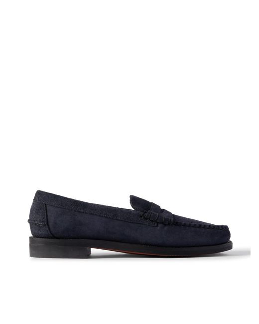 Sebago Classic Dan Suede Penny Loafers in Blue for Men | Lyst