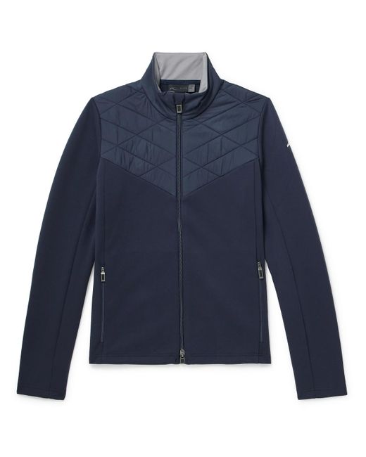 Kjus Formula Quilted Shell-trimmed Tech-jersey Jacket in Blue for Men ...