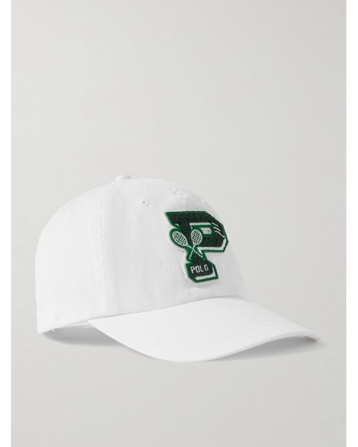 Polo Ralph Lauren Wimbledon Logo-appliqued Cotton-twill Baseball Cap in ...