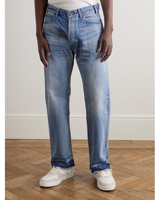 Celine Wesley Straight-Leg Distressed Jeans in Blue for Men | Lyst UK