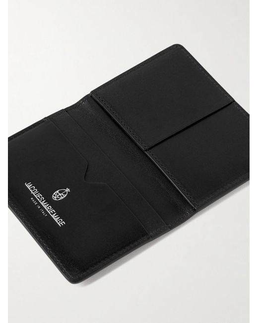 Jacques Marie Mage Cassandre Leather Bifold Wallet in Black for Men ...