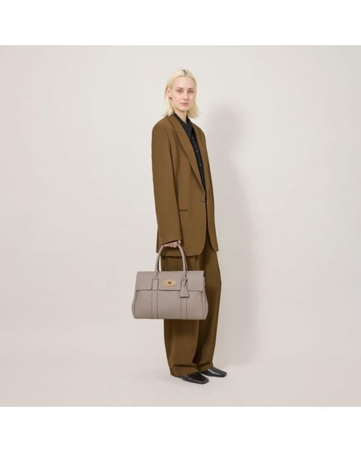 Mulberry Bayswater Cashmere Taupe in Gray | Lyst