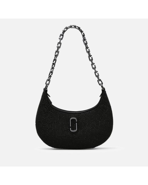 Marc Jacobs The Small Curve Rhinestone J Marc Shoulder Bag in Black ...