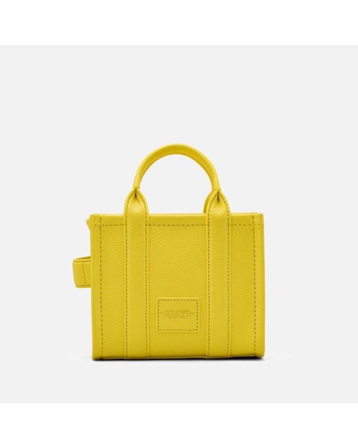 Marc Jacobs The Mini Leather Tote Bag in Yellow | Lyst
