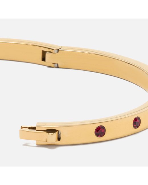 Kate Spade Set In Stone Gold-tone Bangle in Metallic | Lyst