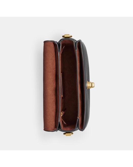 COACH Cassie 19 Pebble-grain Leather Crossbody Bag in Black | Lyst