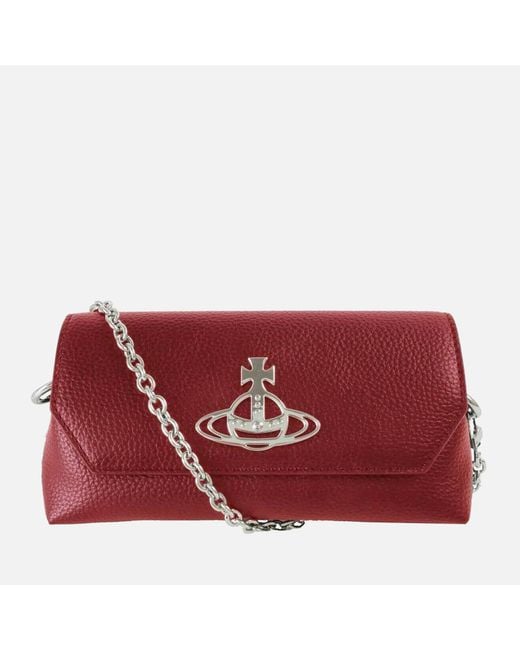 Vivienne Westwood Faux Leather Mini Chain Pouch in Red | Lyst