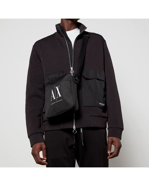 ARMANI EXCHANGE Ax Logo Crossbody Bag in Black for Men | Lyst