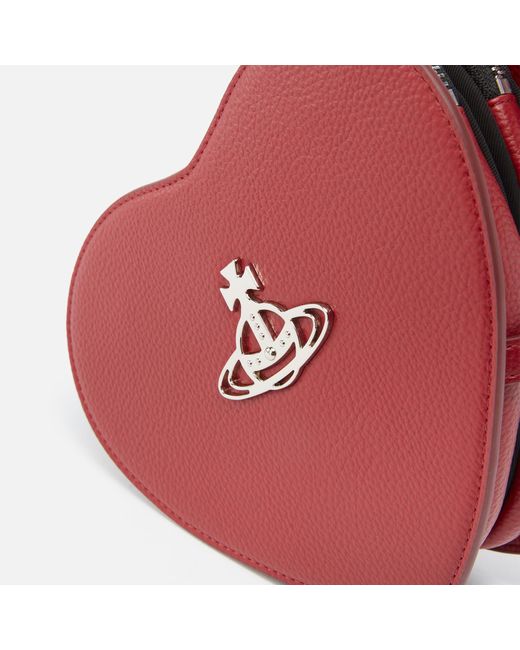 Vivienne Westwood Louise Heart Faux Leather Crossbody Bag in Red | Lyst