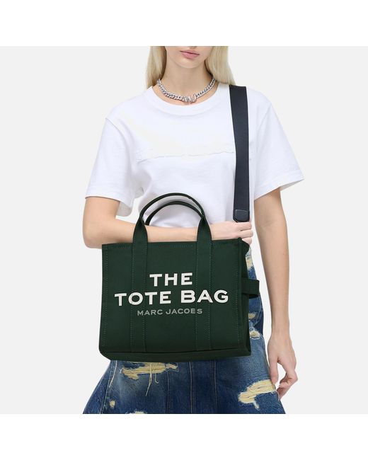 Marc Jacobs The Medium Canvas Tote Bag in Green | Lyst