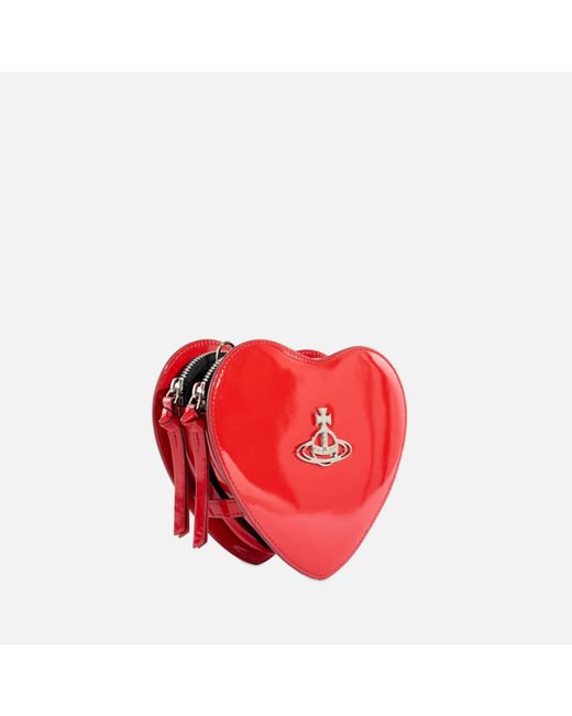 Vivienne Westwood Louise Heart Patent Leather Bag in Red | Lyst
