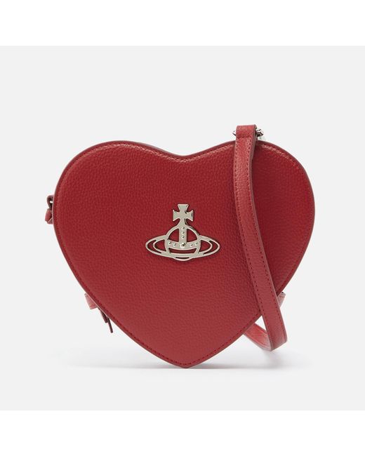 Vivienne Westwood Louise Heart Faux Leather Crossbody Bag in Red | Lyst