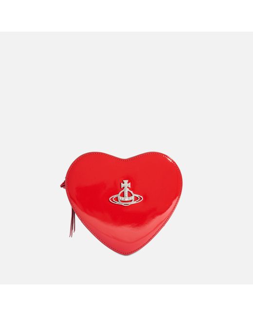 Vivienne Westwood Louise Heart Patent Leather Bag in Red | Lyst