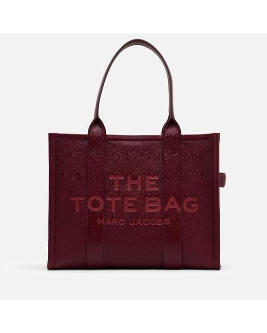 Marc Jacobs The Large Leather Tote Bag in Red | Lyst