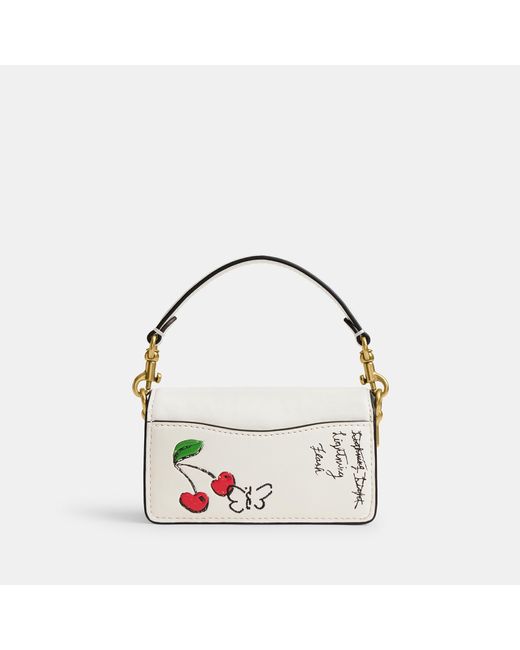 COACH Sketch Print Tabby 12 Leather Bag in Metallic | Lyst