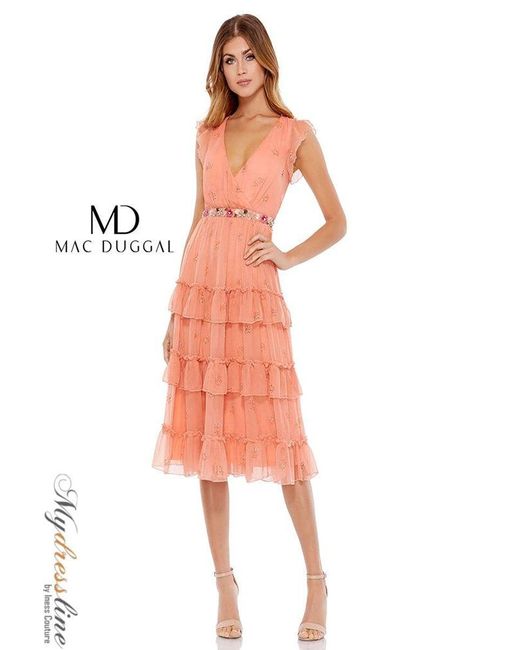 Mac Duggal 9081d In Orange Lyst