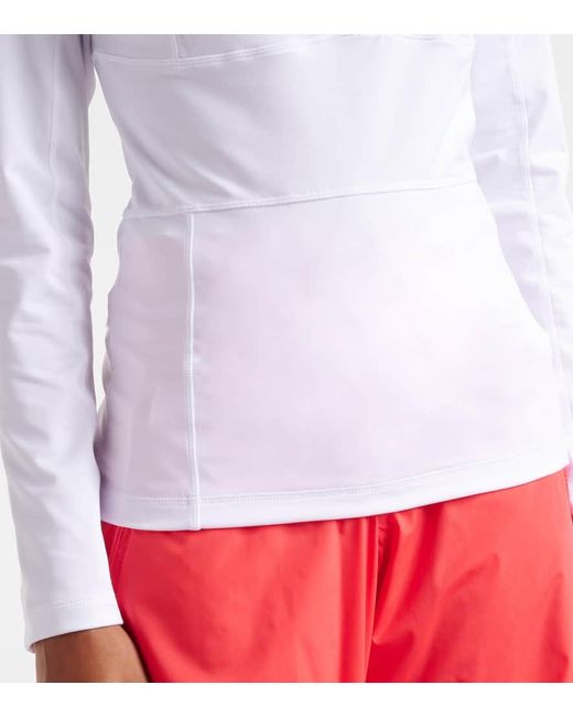 Jet Set Ginger Half-zip Ski Top in White | Lyst