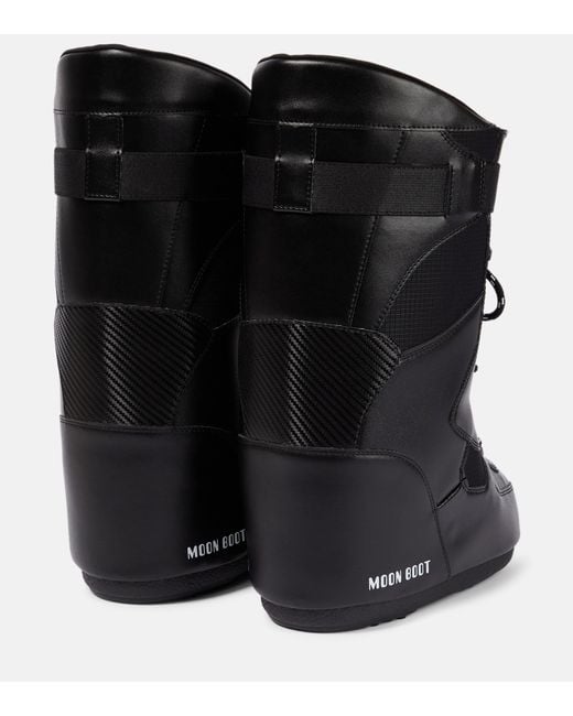 Moon Boot Sneaker High Snow Boots in Black | Lyst