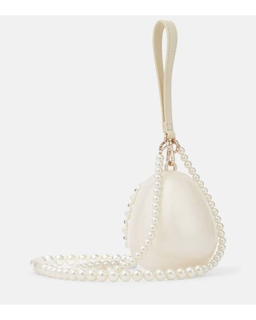 Simone Rocha Faberge Egg Mini Crossbody Bag in White | Lyst