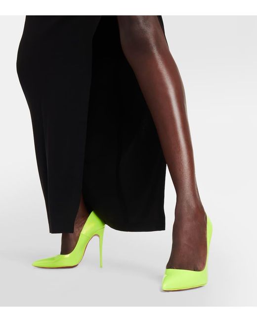 Christian Louboutin So Kate 120 Leather Pumps in Green | Lyst