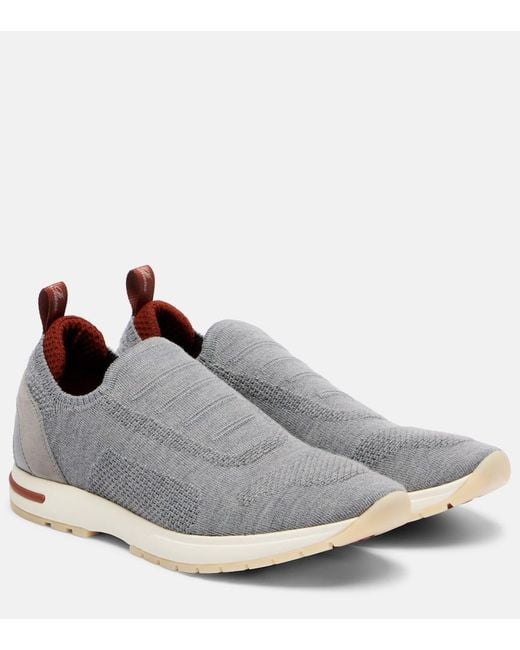 Loro Piana 360 Lp Flexy Walk Sneakers in Gray | Lyst
