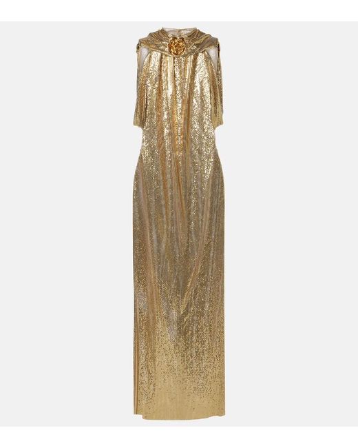 Rabanne Chainmail Gown in Metallic | Lyst