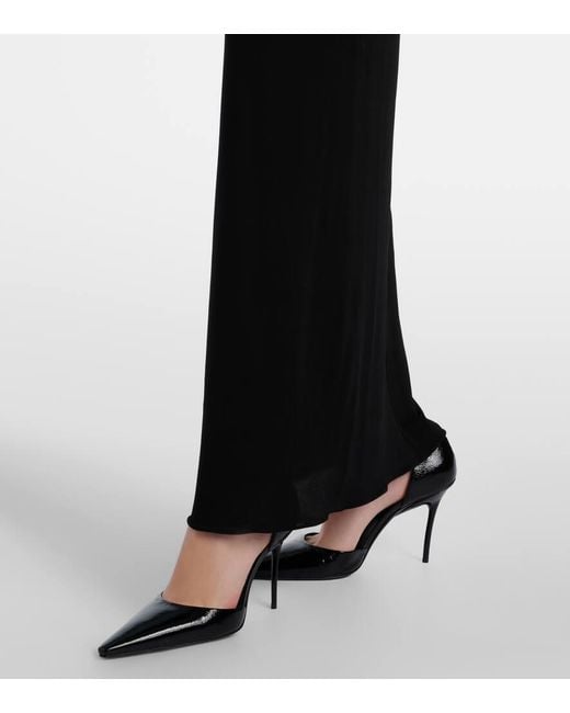 Alaïa Sheer Jersey Cocktail Dress in Black | Lyst UK