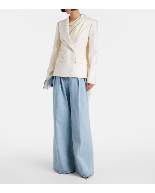 Nina Ricci High-Rise Wide-Leg Jeans in Blue | Lyst UK