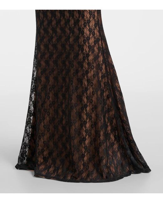 Self-Portrait X Christopher Kane Cutout Lace Gown in Black | Lyst