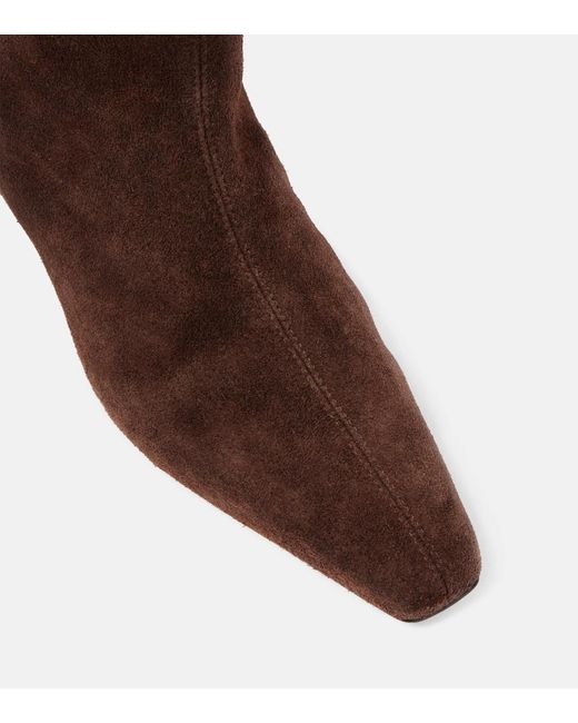 Paris Texas Bettina 25 Suede Knee-high Boots in Brown | Lyst